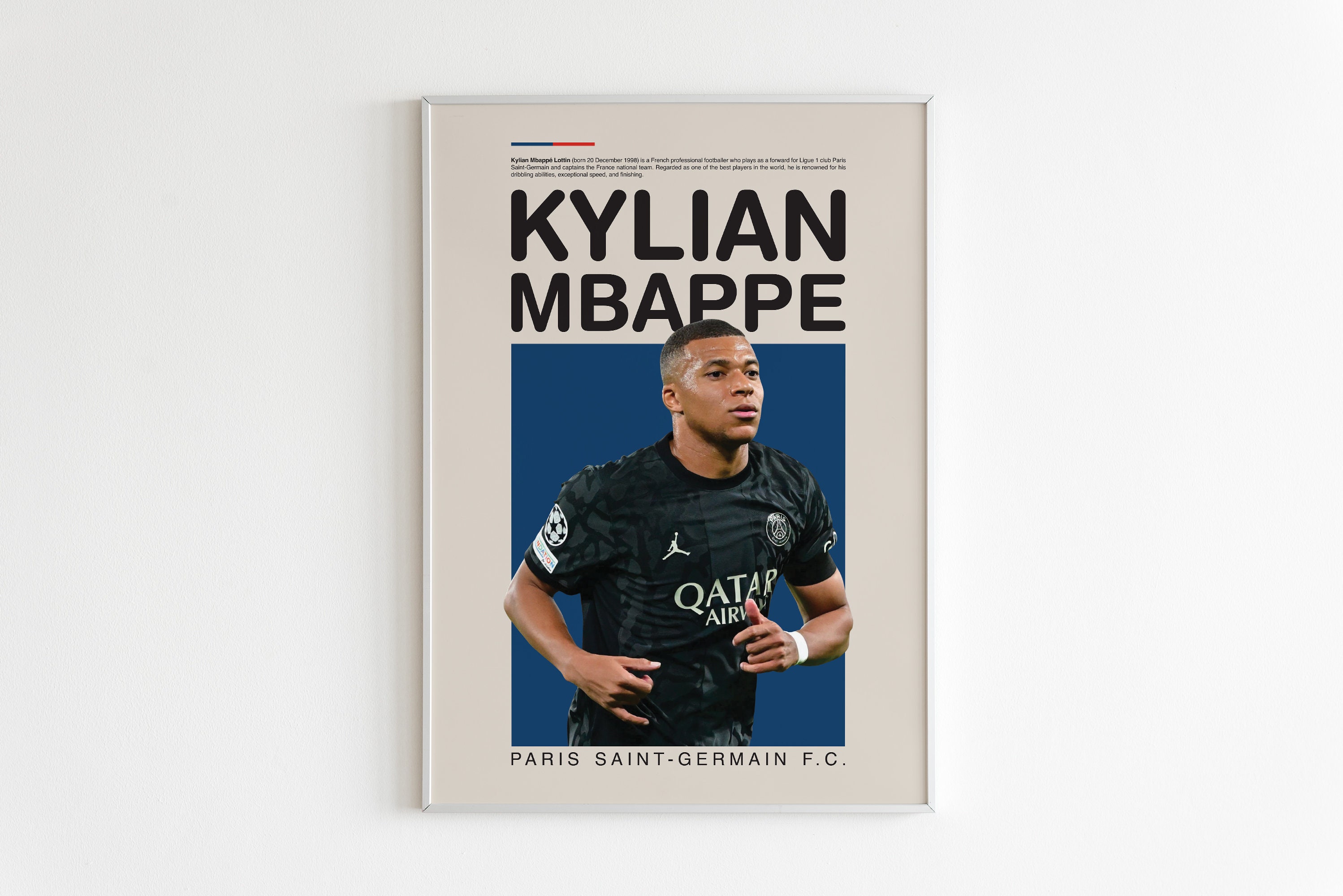 Kylian Mbappe Poster Paris Saint-germain Poster Kylian - Etsy