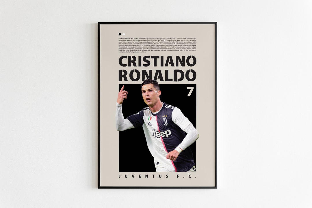 Cristiano Ronaldo Poster, Juventus Poster, Cristiano Ronaldo Print Art ...