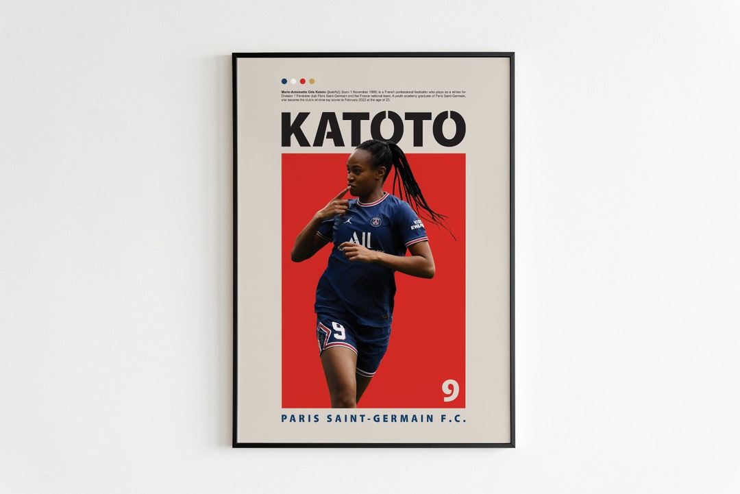 Marie-antoinette Katoto Poster Paris Saint-germain Poster - Etsy
