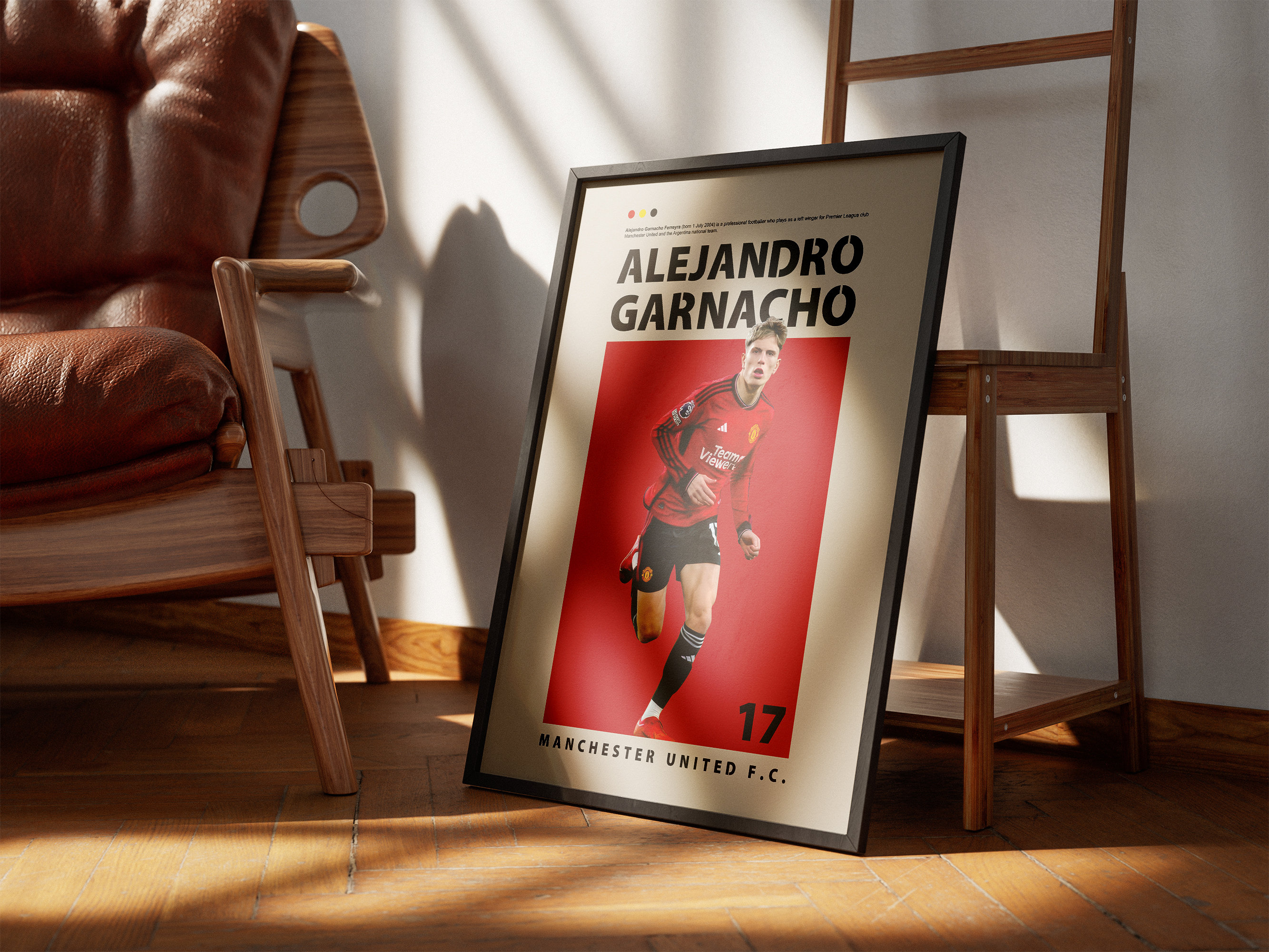 Alejdro Garnacho Poster, Manchester United Poster, Garnacho Print Art ...