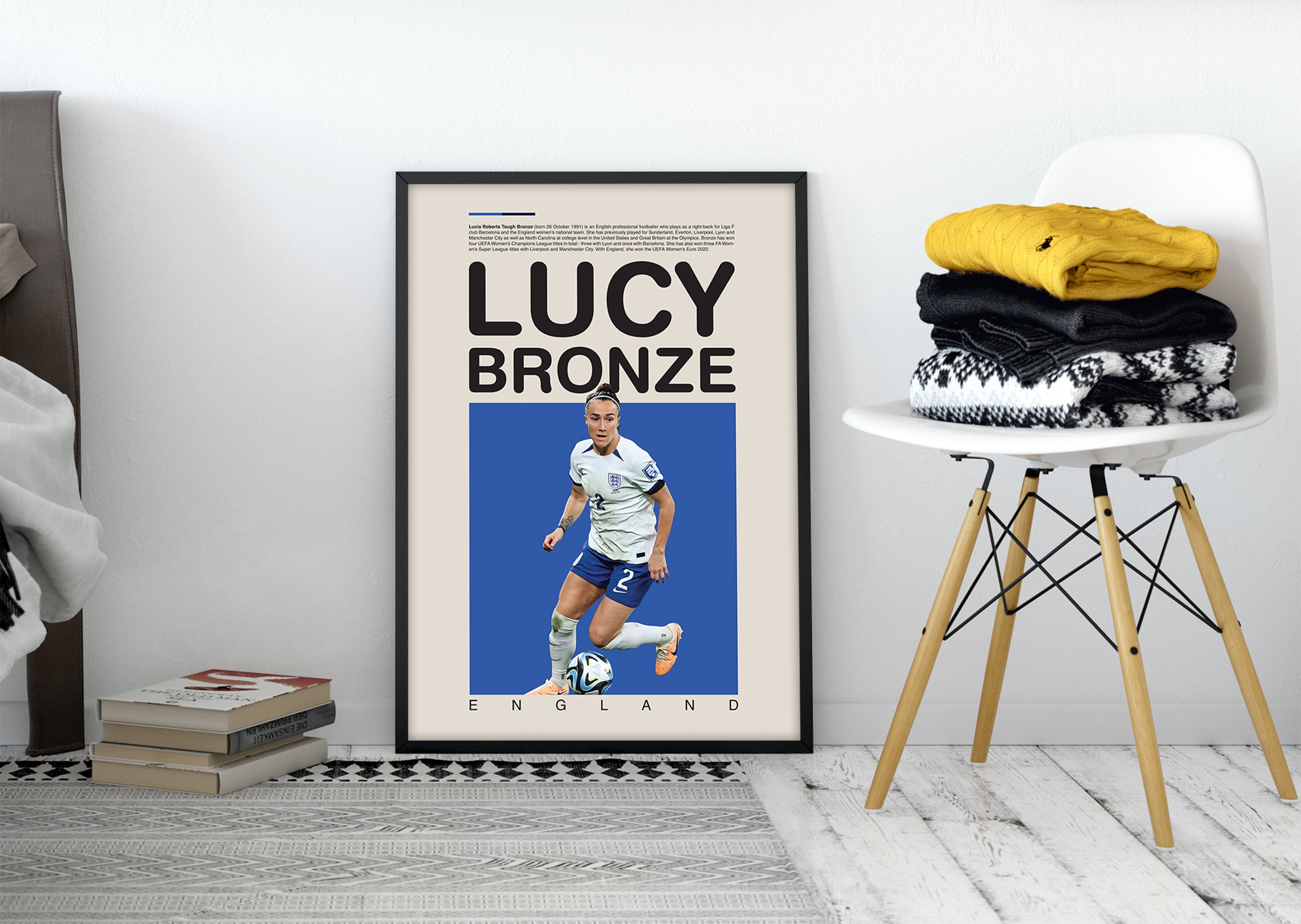 Lucy Bronze Poster England Poster Minimalist Lucy Bronze - Etsy