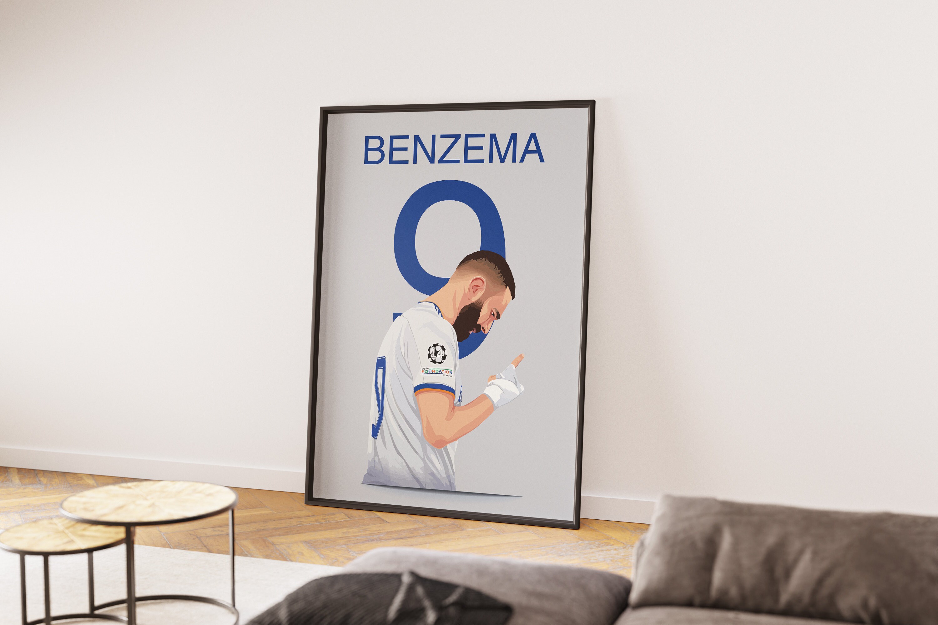 Karim Benzema Équipe De France Poster