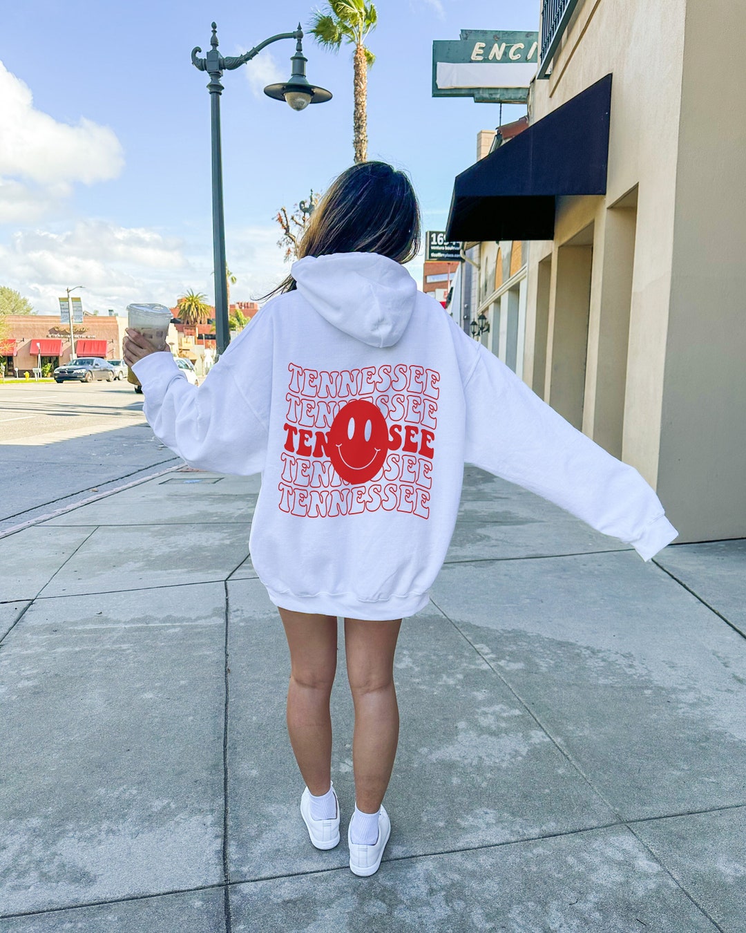 TENNESSEE SHIRT, Smiley Face HOODIE, Emoji Shirt, Vintage Groovy Font ...