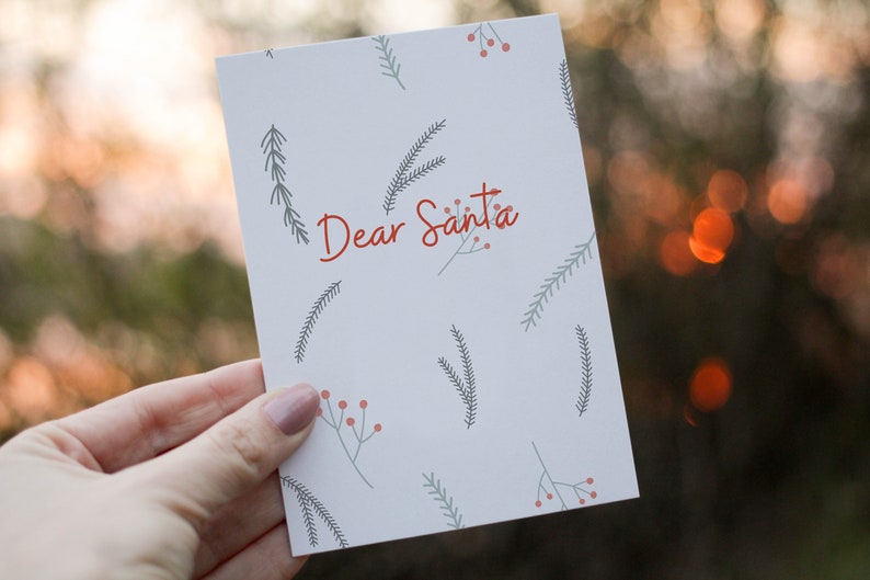 Letter to Santa Instant Download Printable PDF Format - Etsy