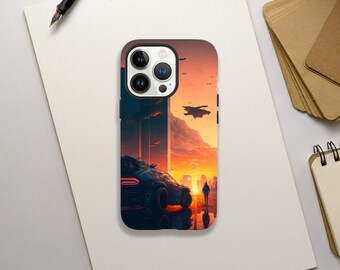 Retro Futuristic Phone Case - Etsy