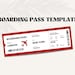 Fake Plane Ticket Template | Plane Ticket Printable Template | Plane ...