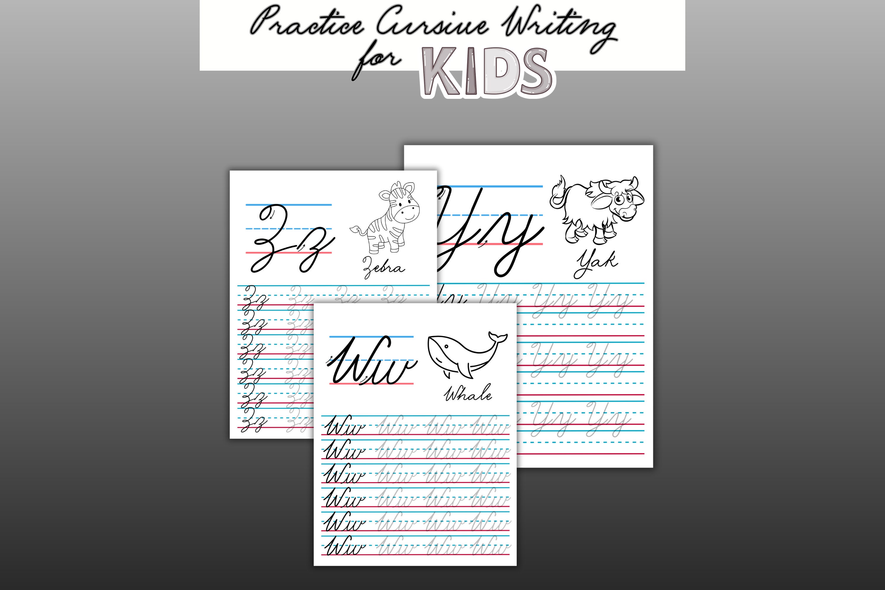 Cursive Writing Practice Sheets | Printable Writing Practice Sheets ...