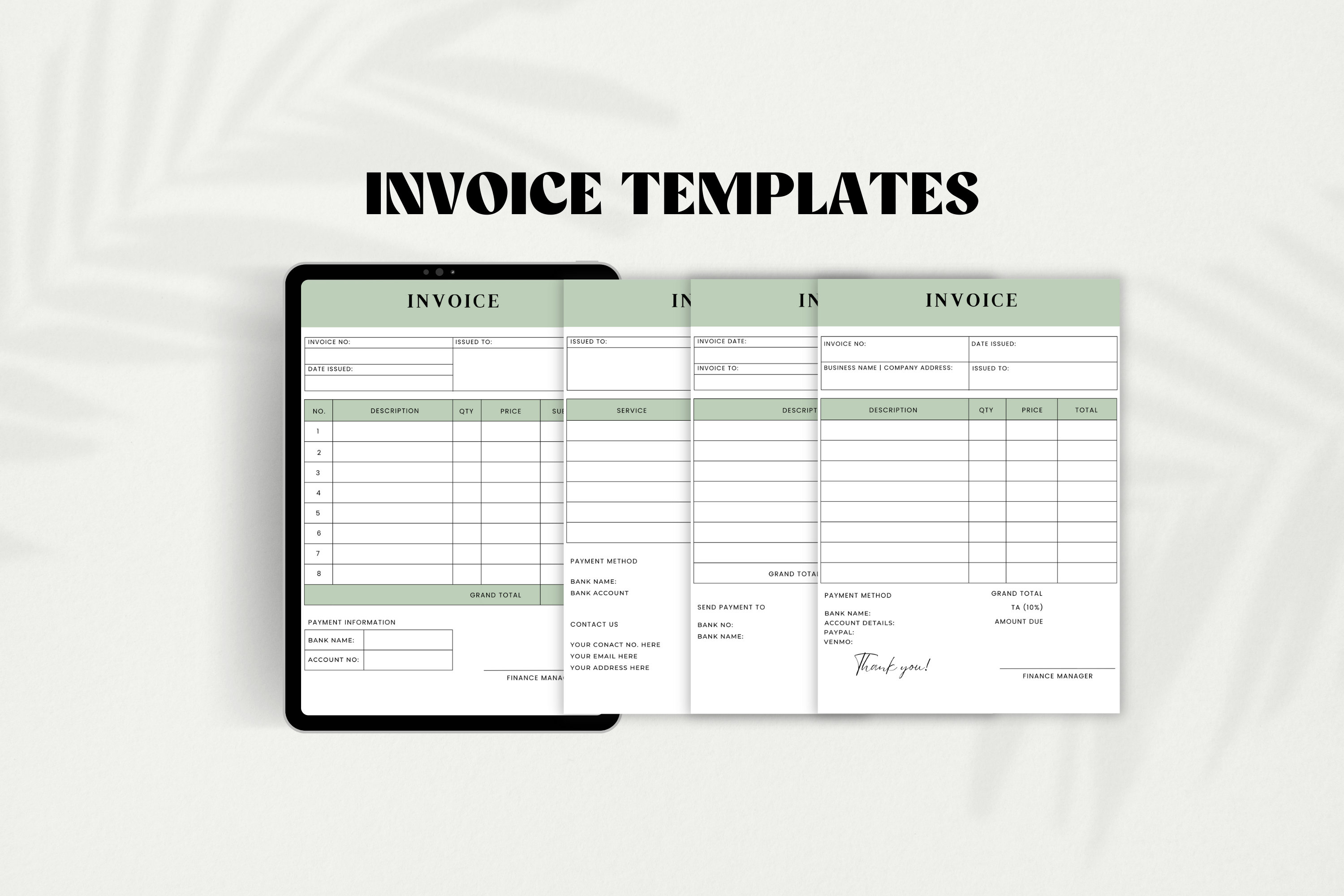 Template Invoice | Invoice Template Pages | Simple Invoice Templates ...