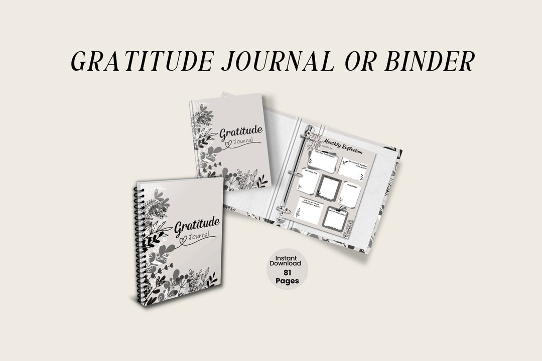 Gratitude Journal Printable Bundle | Gratitude Journal Prompts ...