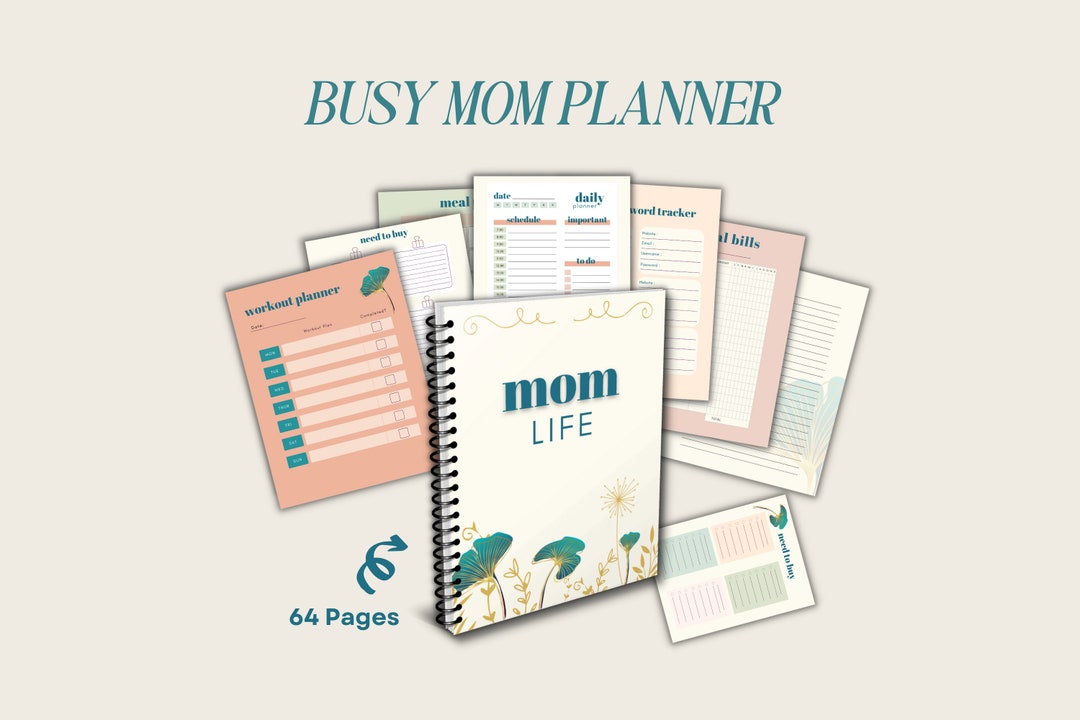 Printable Mom Daily Planner | Mom Daily Planner | Planner Printable Mom ...
