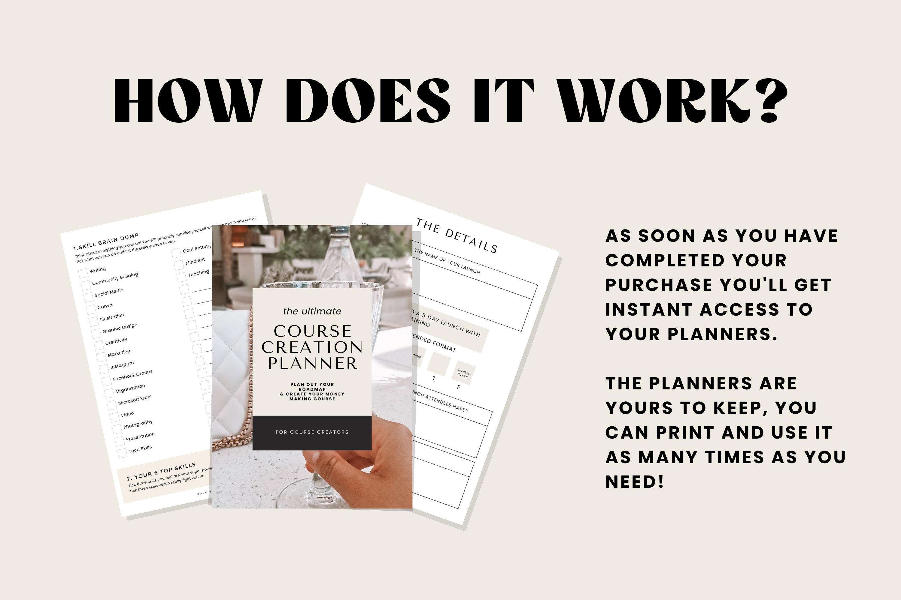 Course Plan Worksheet | Online Course Planner | Course Planner | Course ...