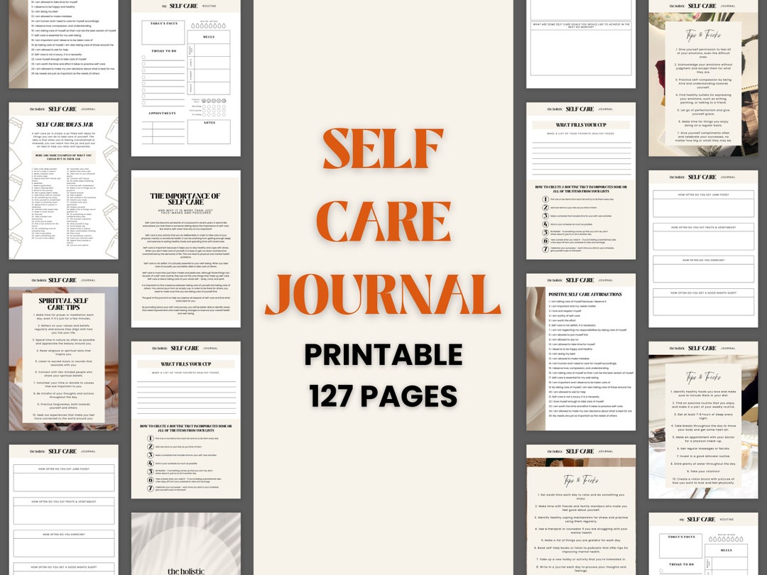 Self Care Journal | Self Care Plan | Self-care Plan | Self Care Journal ...