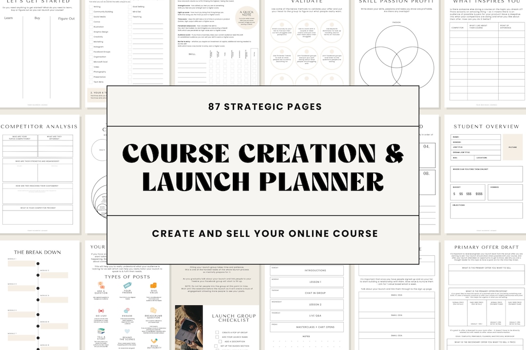 Course Plan Worksheet Online Course Planner Course Planner Course ...