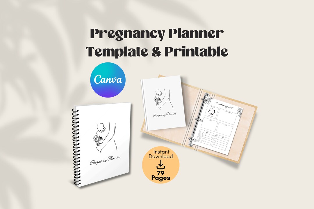 Pregnancy Planner and Journal | Pregnancy Planner Journal | Pregnancy ...