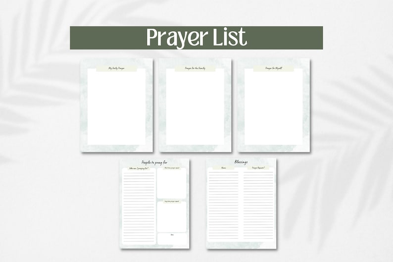 Guided Prayer Journal Prayer Journal Pages Printable - Etsy
