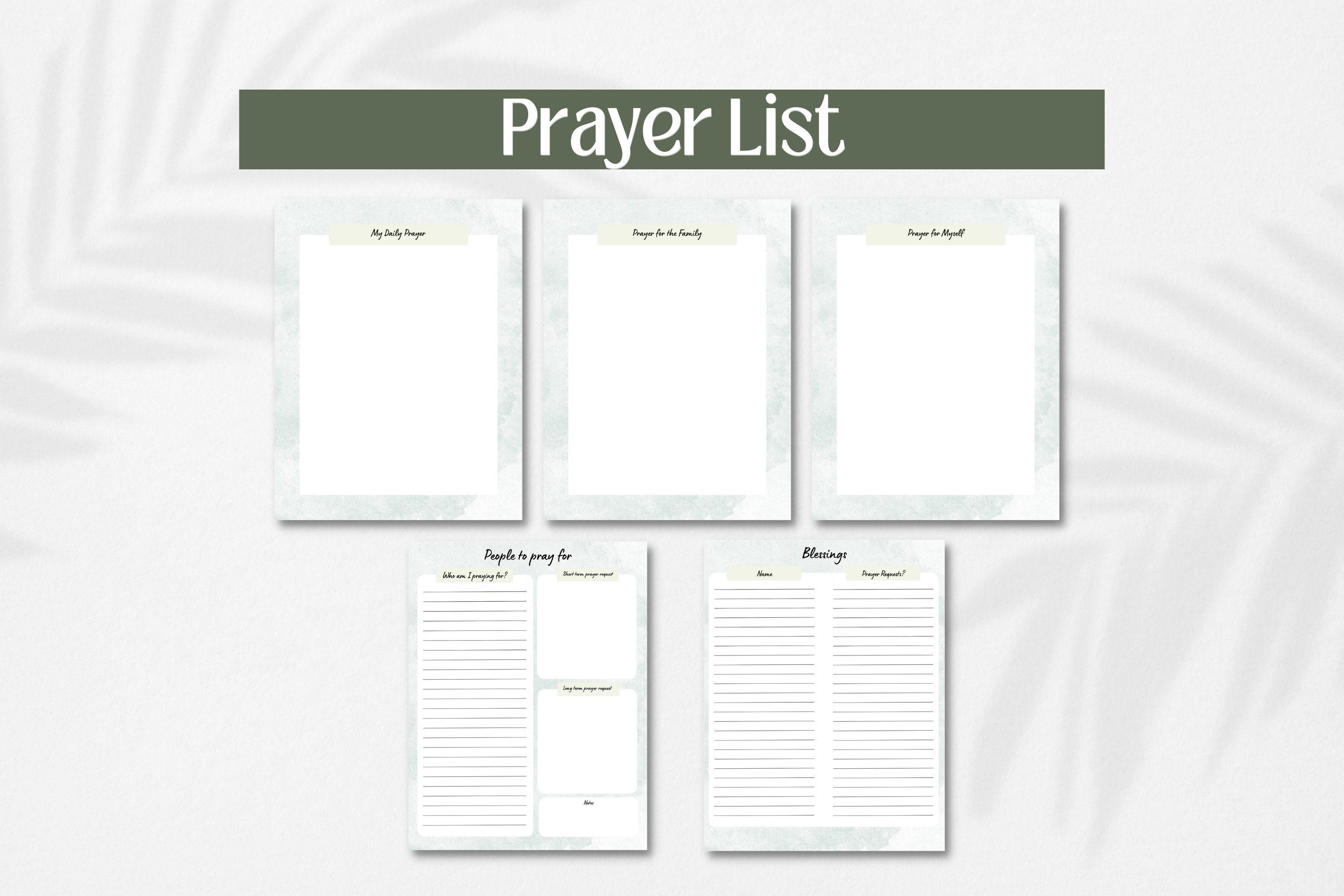 Guided Prayer Journal Prayer Journal Pages Printable - Etsy
