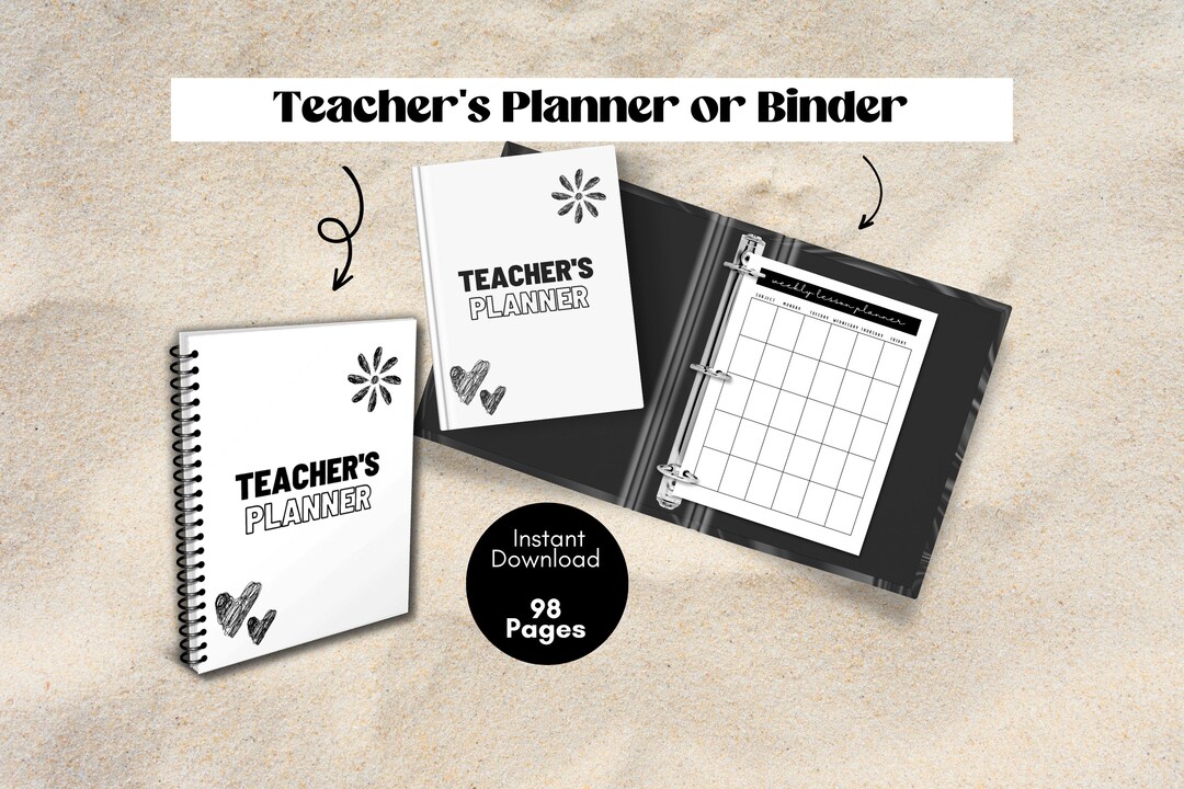 Teachers Planner 2023-2024 PDF | Teacher Binder | Teach Planner ...