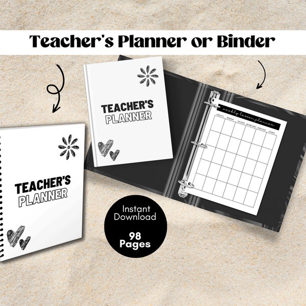 Teacher Lesson Planner 2023 2024 - Etsy