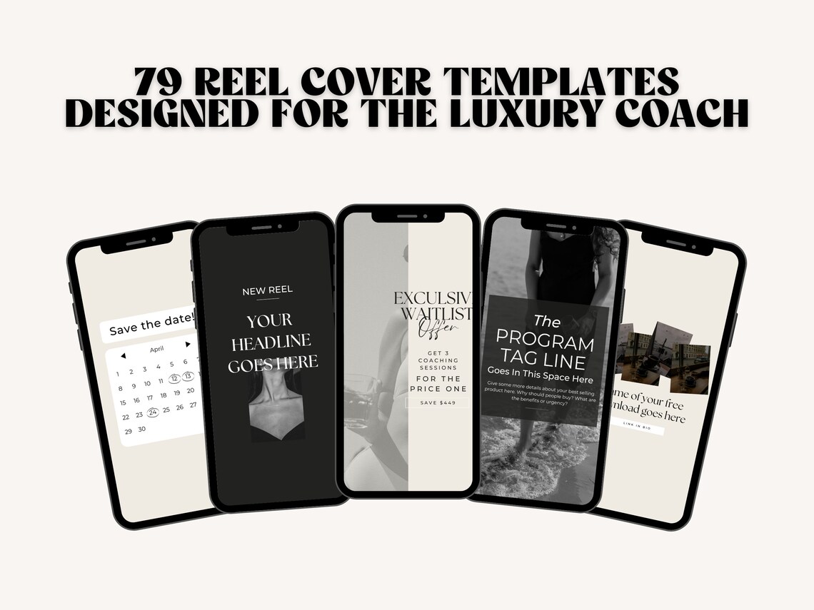 79 Instagram Reel Covers | Editable Canva Templates - Etsy