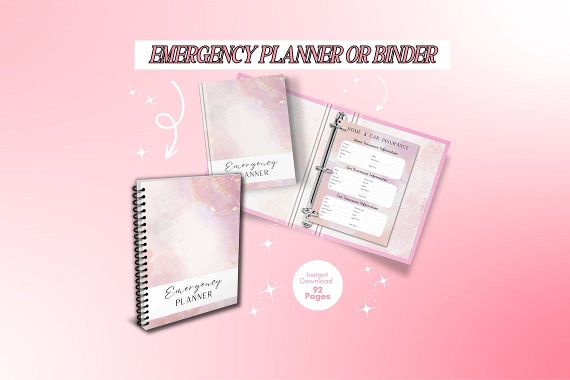 Emergency Binder Printables PDF Family Emergency Binder Emergency ...