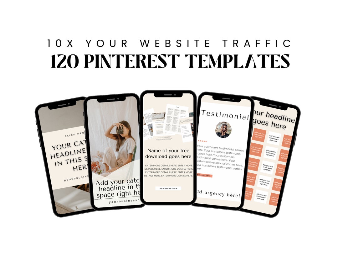Pinterest Templates | Pinterest Template | Canva Template for Pinterest ...