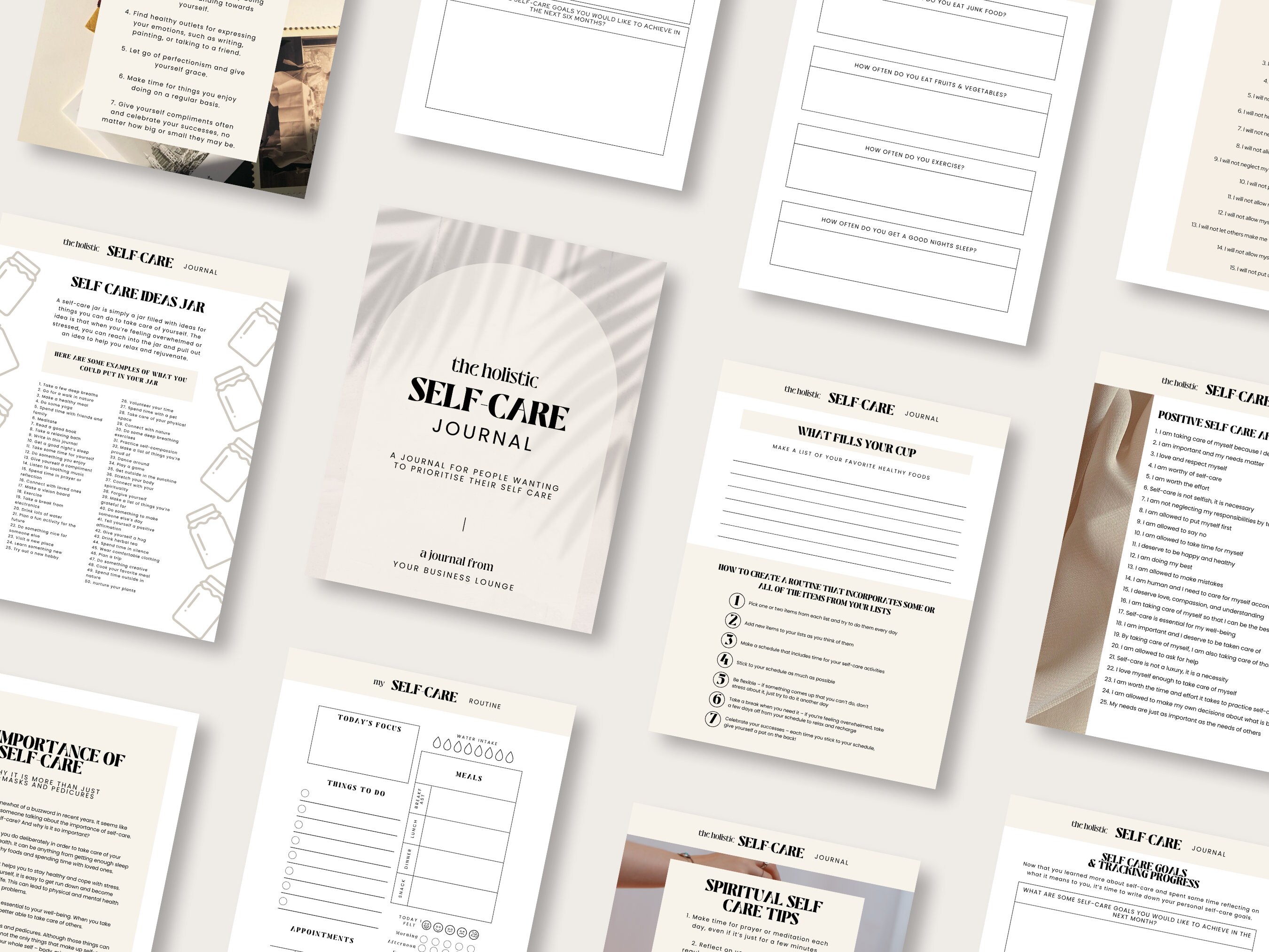 Self Care Journal Self Care Plan Self-care Plan Self Care Journal ...