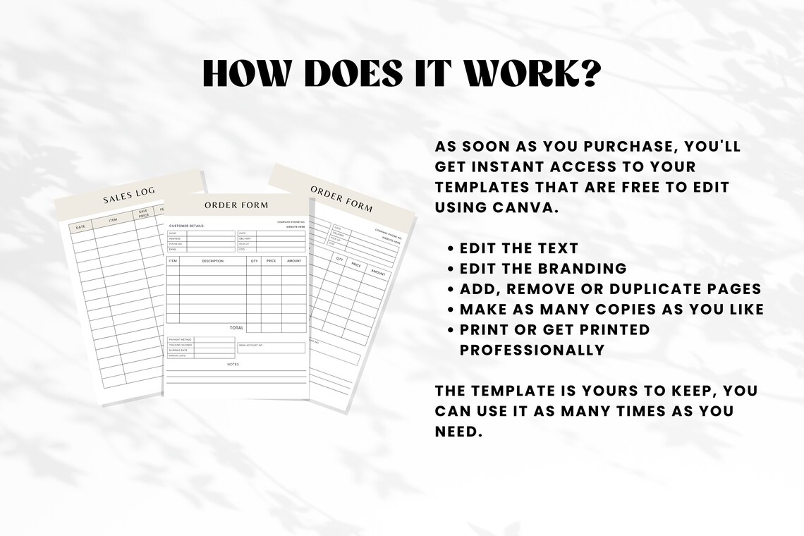 Order Form Template | Simple Order Form Template | Order Form Template ...