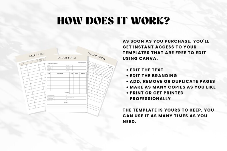 Order Form Template | Simple Order Form Template | Order Form Template ...