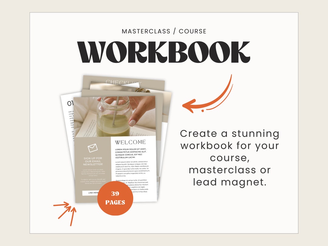 Workbook Template | Canva Workbook | Canva Templates | Coaching ...