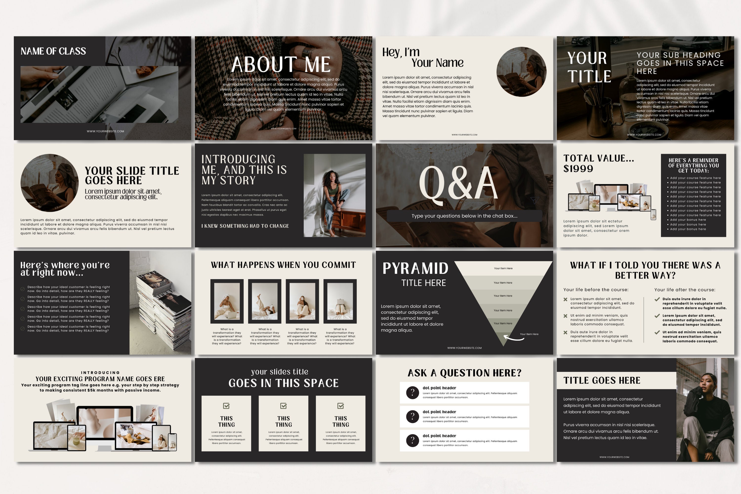 Course Templates Canva | Course Workbook Template | Online Course ...