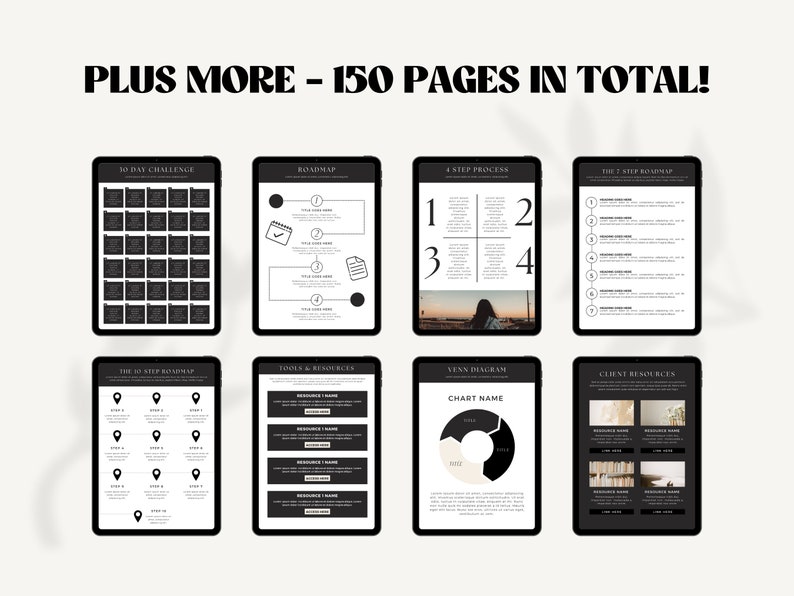 Minimalist Ebook Template Canva | Editable Canva Ebook Template ...