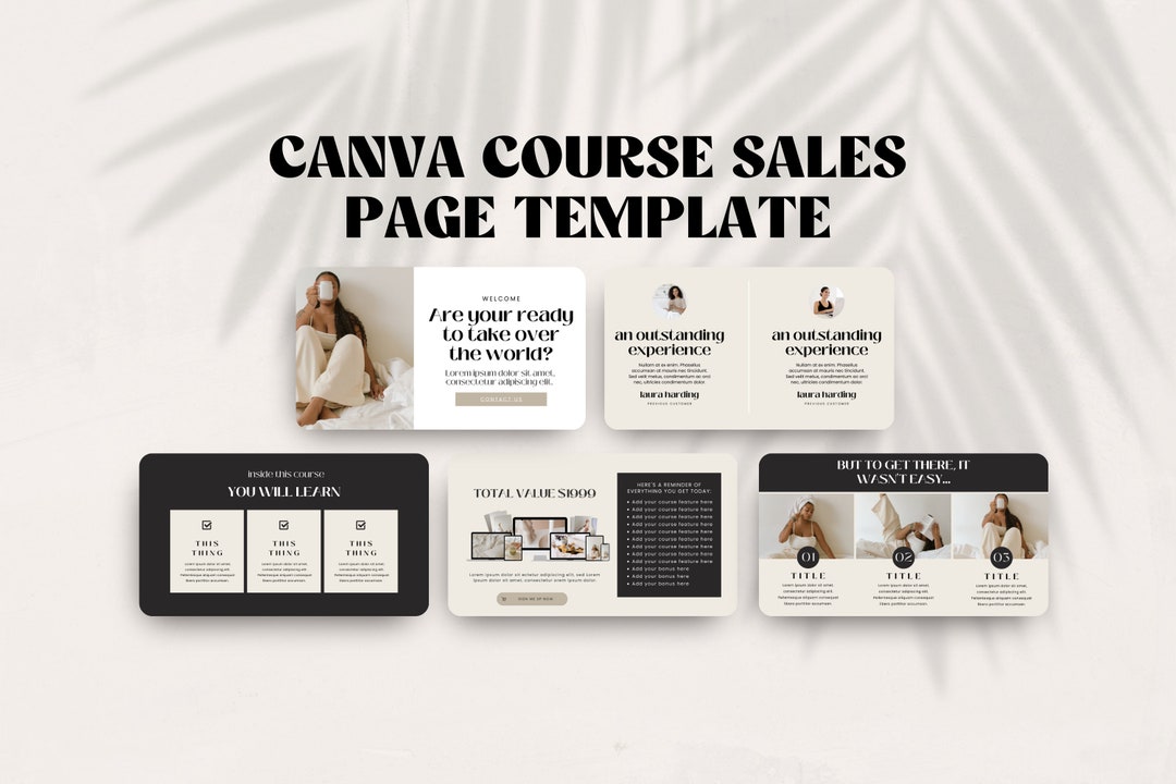 Sales Page Template Canva | Sales Page Canva | Canva Sales Page ...