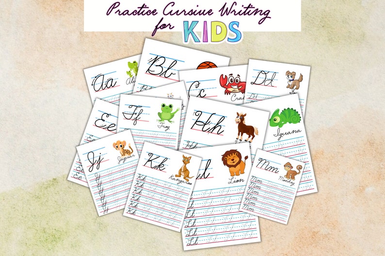 Cursive Writing Practice Sheets | Printable Writing Practice Sheets ...