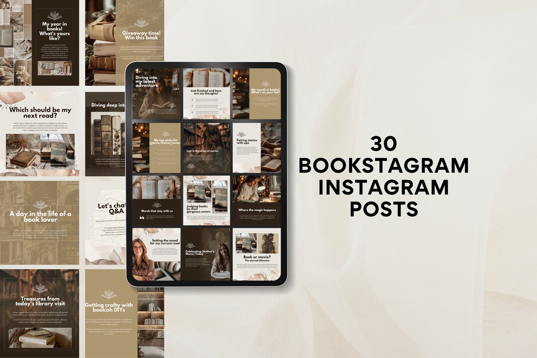 Bookstagram Graphics | Bookstagram Template | Instagram Template ...