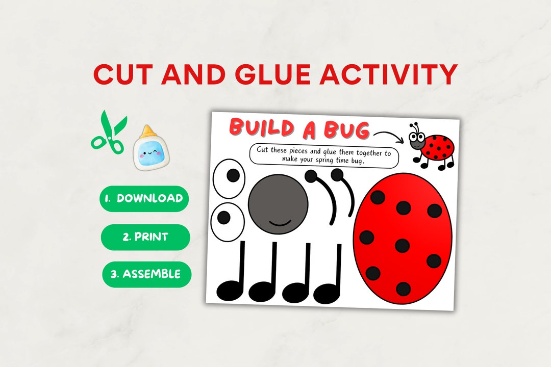Cut and Glue Preschool Worksheet Preschool Activity Cut and Paste ...