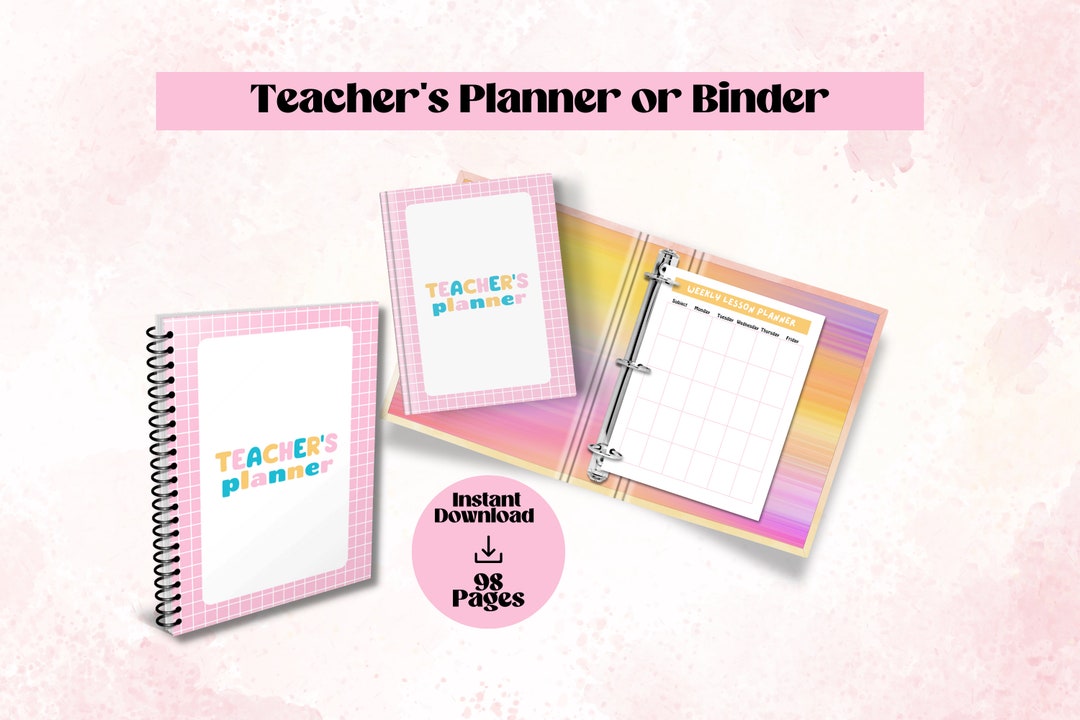 Teachers Planner 2023-2024 PDF | Teacher Binder | Teach Planner ...