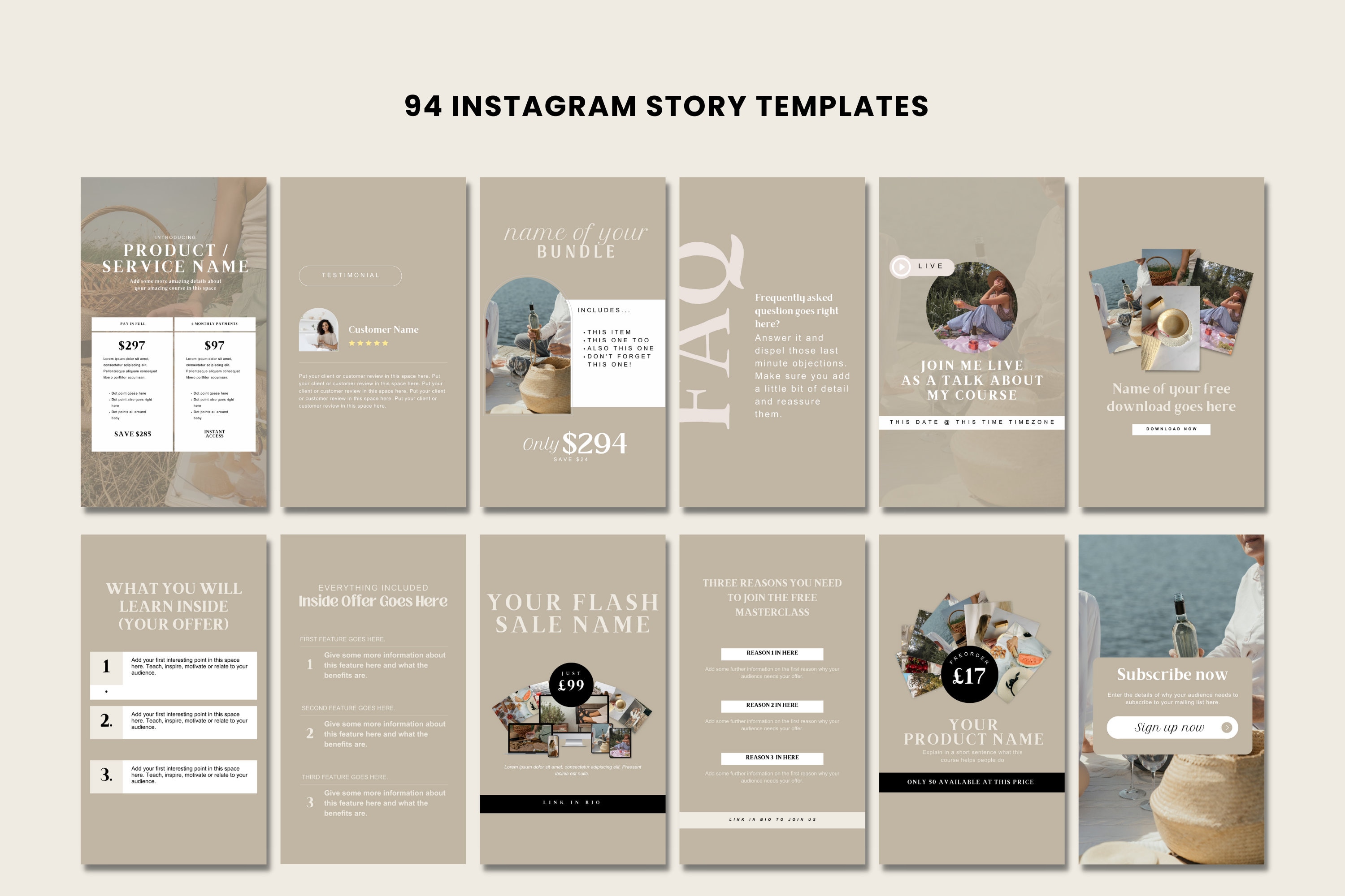 Course Templates Canva | Online Course Content Template | Canva ...