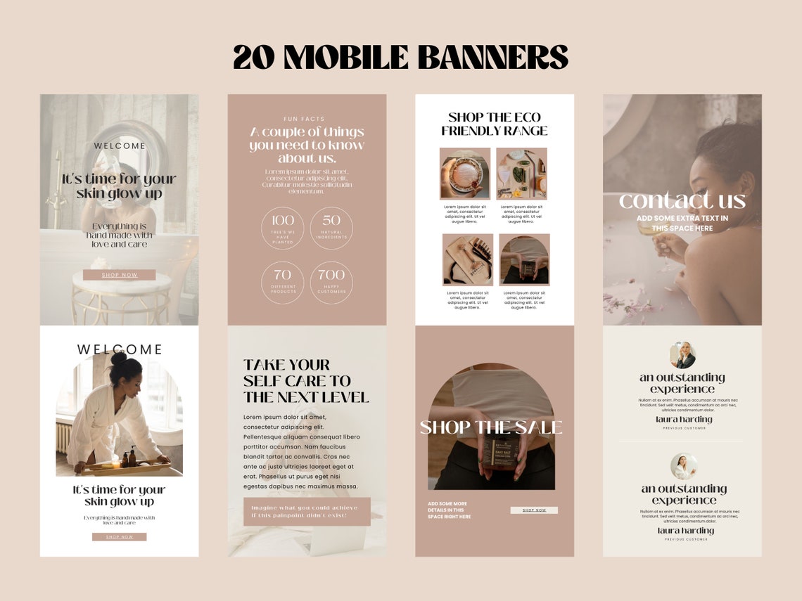 Shopify Banners Shopify Website Banner Website Template Shopify Canva ...