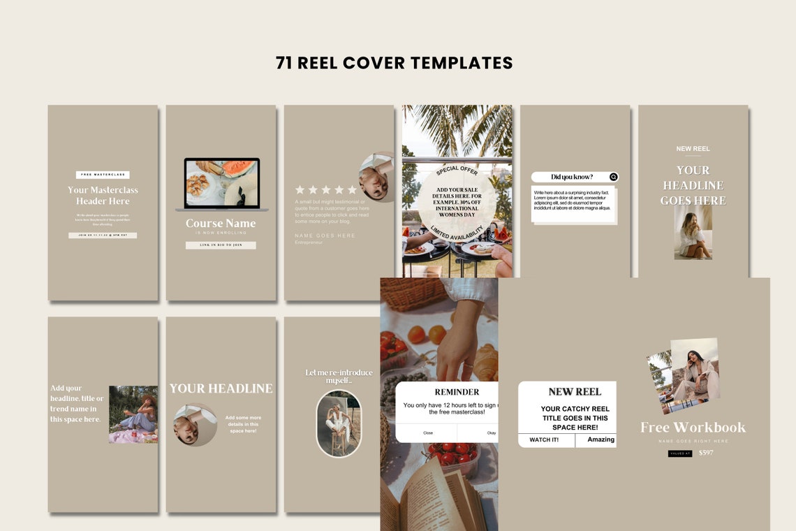 Course Templates Canva Online Course Content Template Canva Template ...