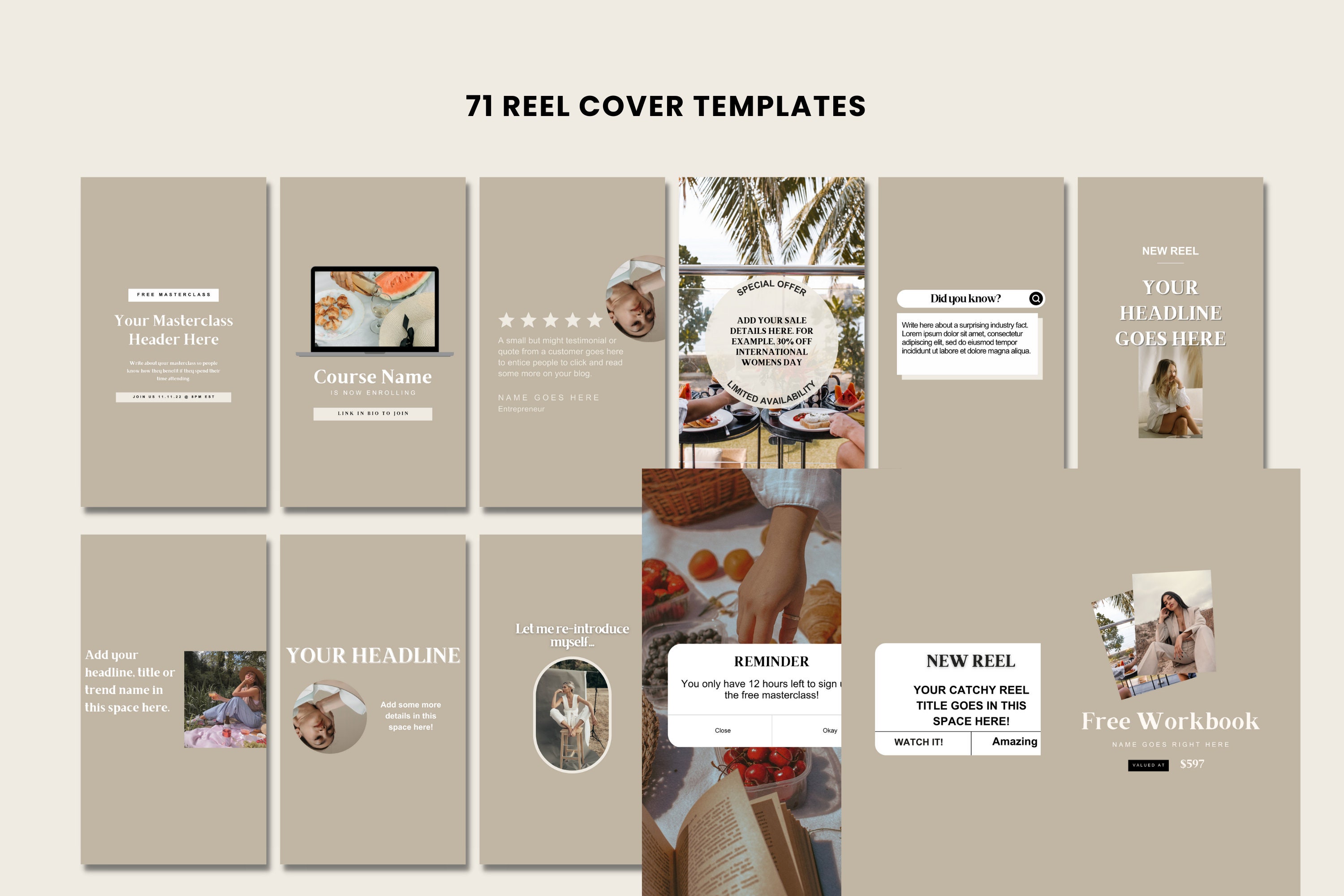 Course Templates Canva | Online Course Content Template | Canva ...