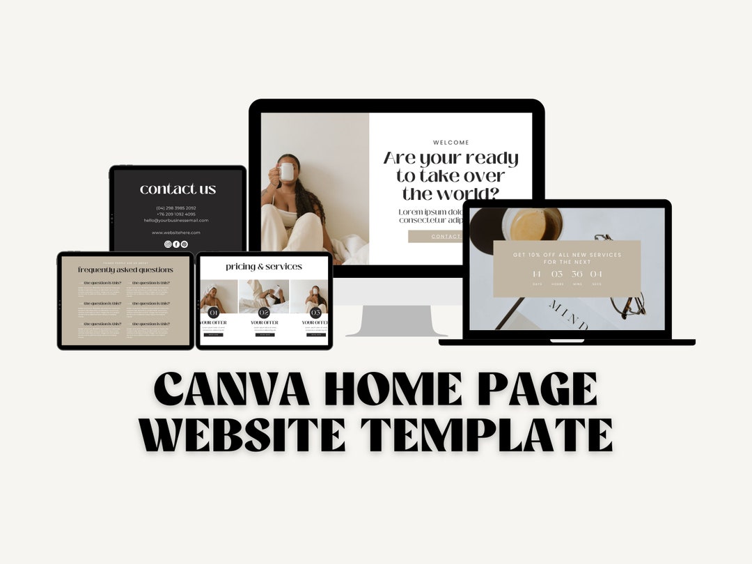 Canva Website Templates | Canva Website | Landing Page Template Canva ...