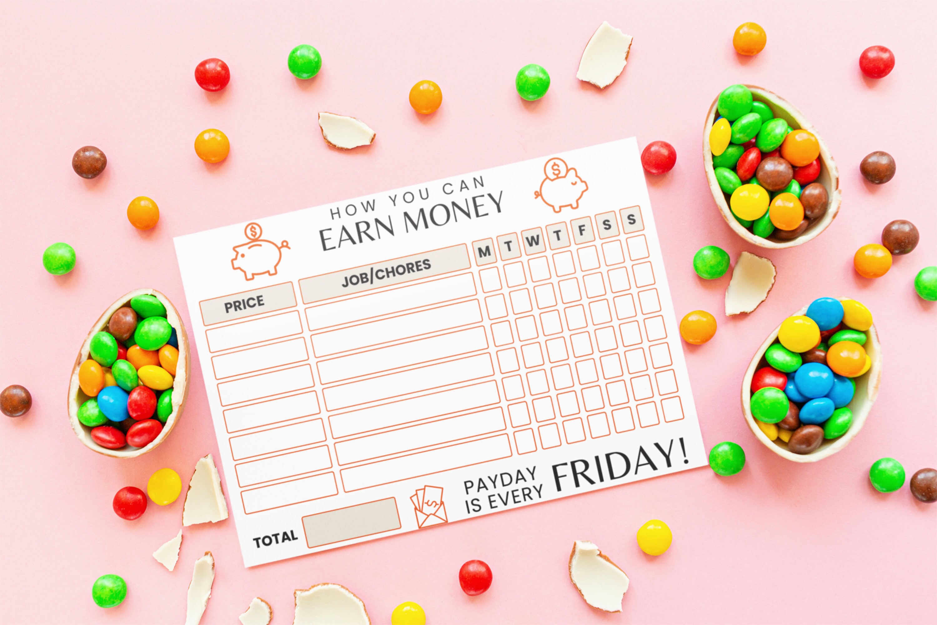 How to Earn Money Chore Chart | How to Earn Money | Chore Chart With ...