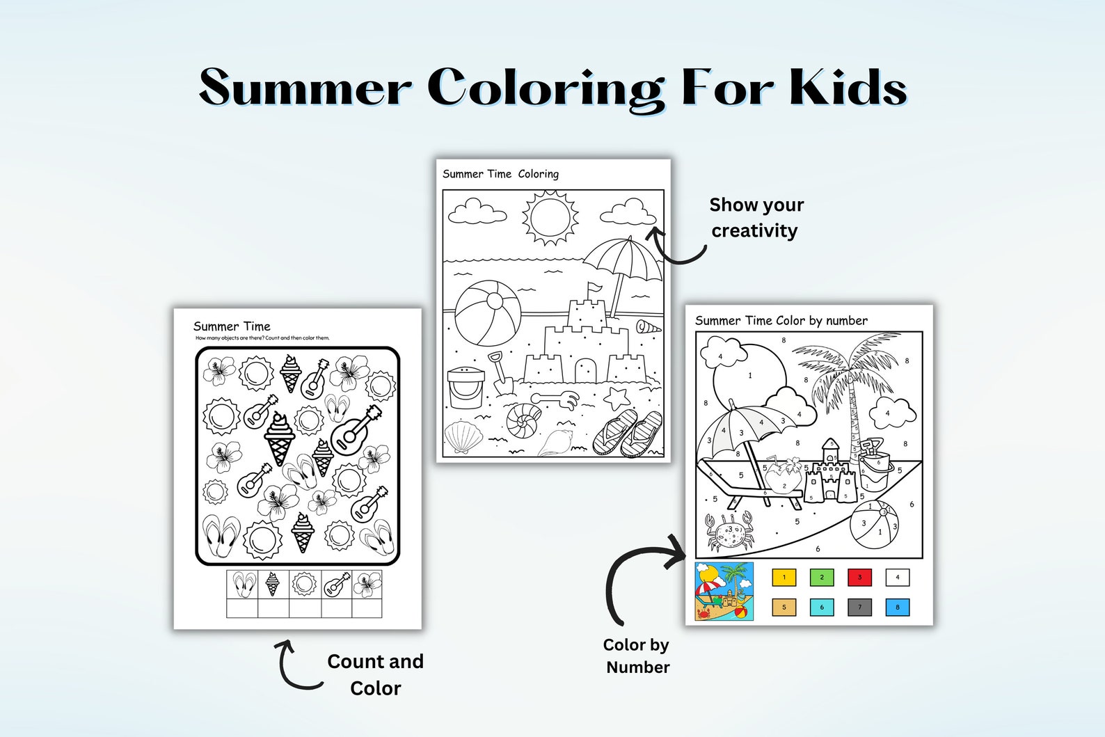 Summer Coloring Pages Printable | Printable Summer Coloring Pages ...