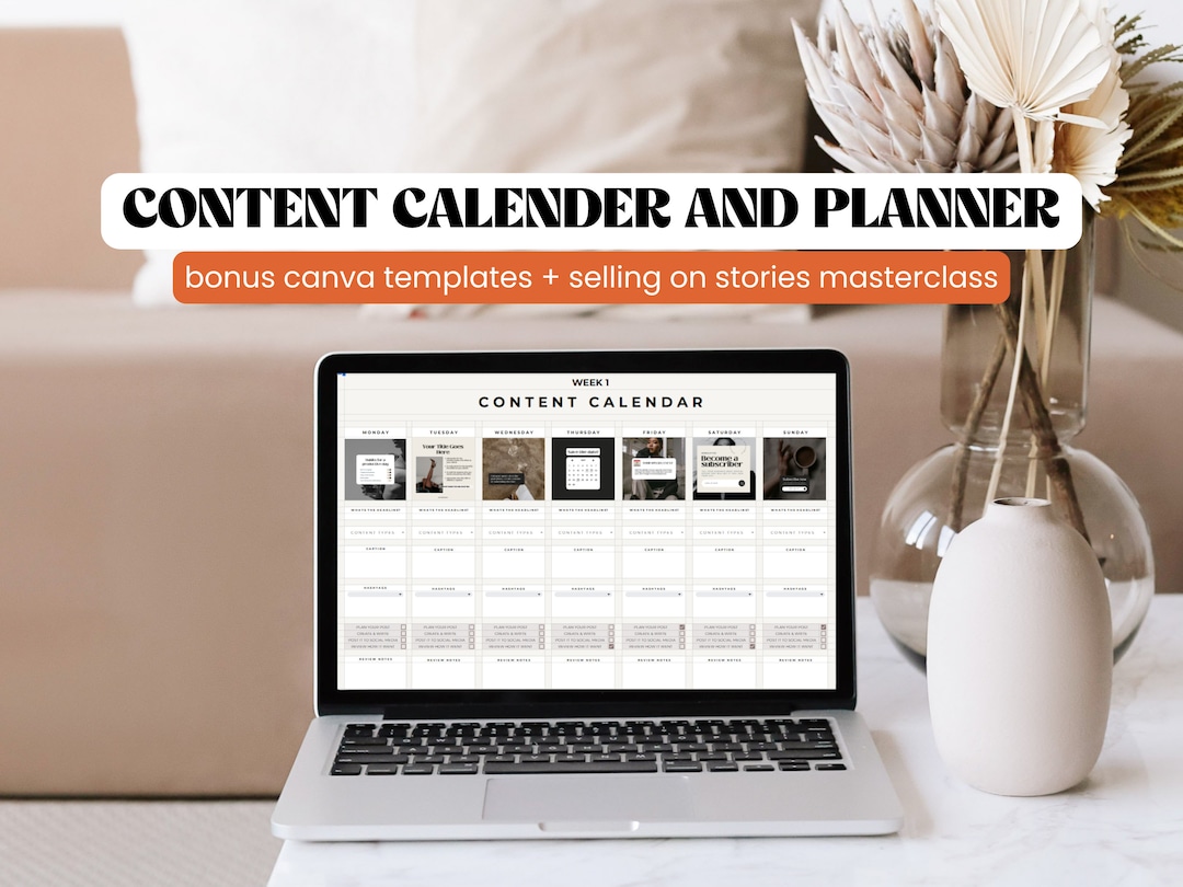 Google Sheets Social Media Planner | Social Media Post Planner | Google ...