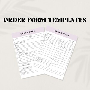 Order Form Template | Simple Order Form Template | Order Form Template ...