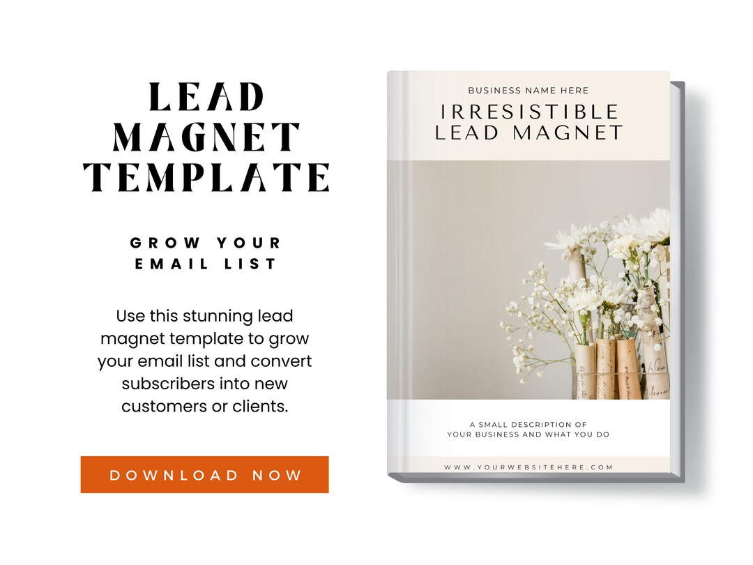 Lead Magnet Template Canva | Lead Magnet Template | Lead Magnets ...