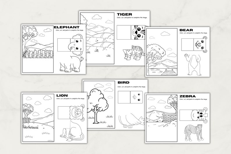 Zoo Animal Craft | Preschool Activity | Printable Crafts | Toddler ...