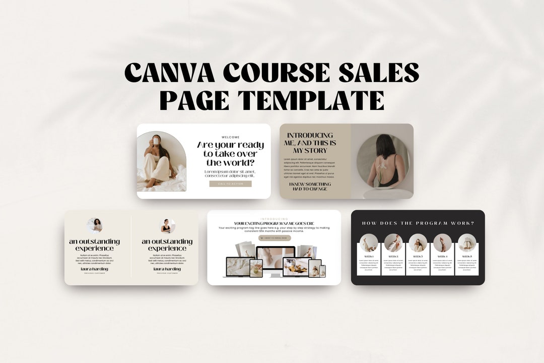 Sales Page Template Canva | Sales Page Canva | Canva Sales Page ...