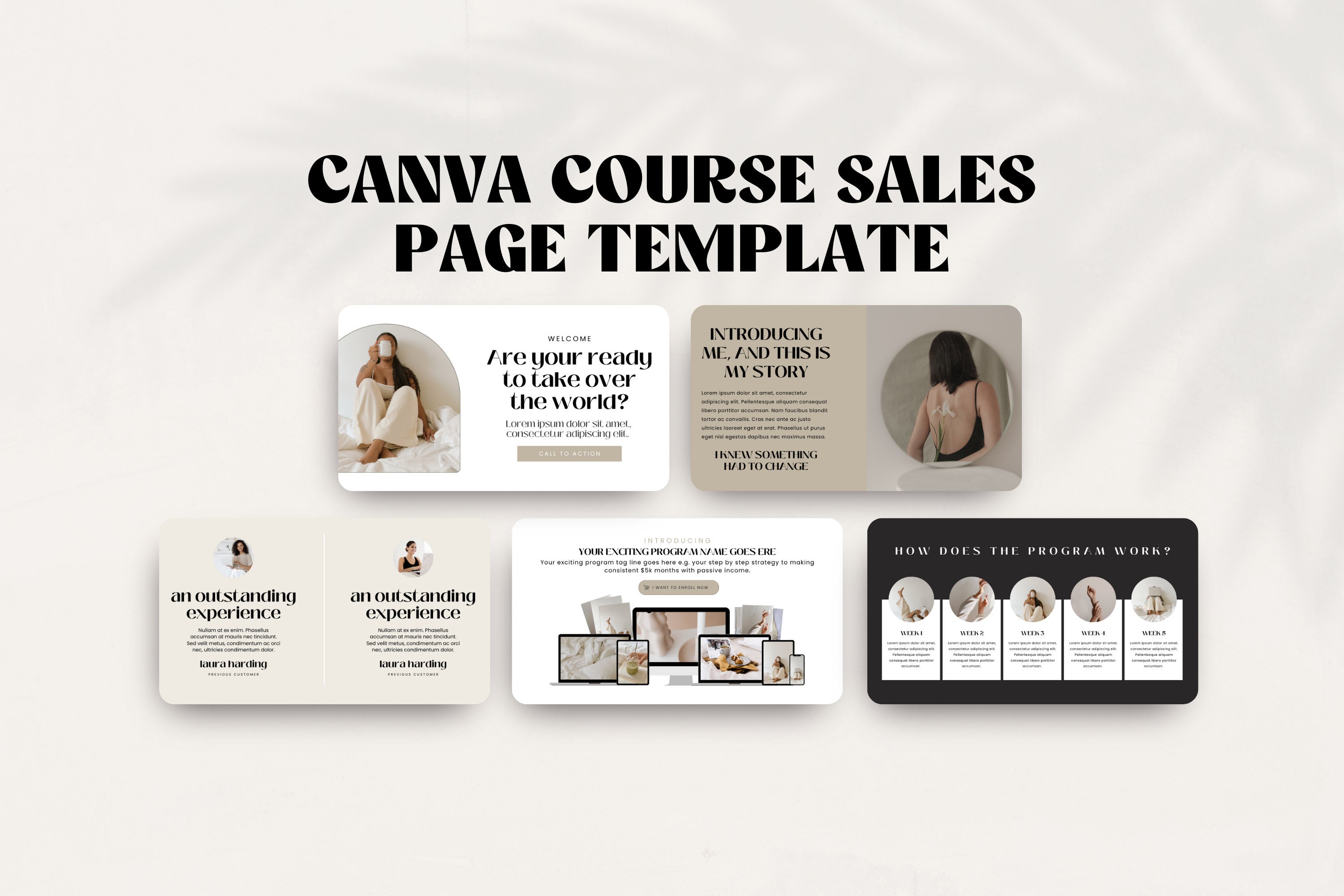 Sales Page Template Canva | Sales Page Canva | Canva Sales Page ...