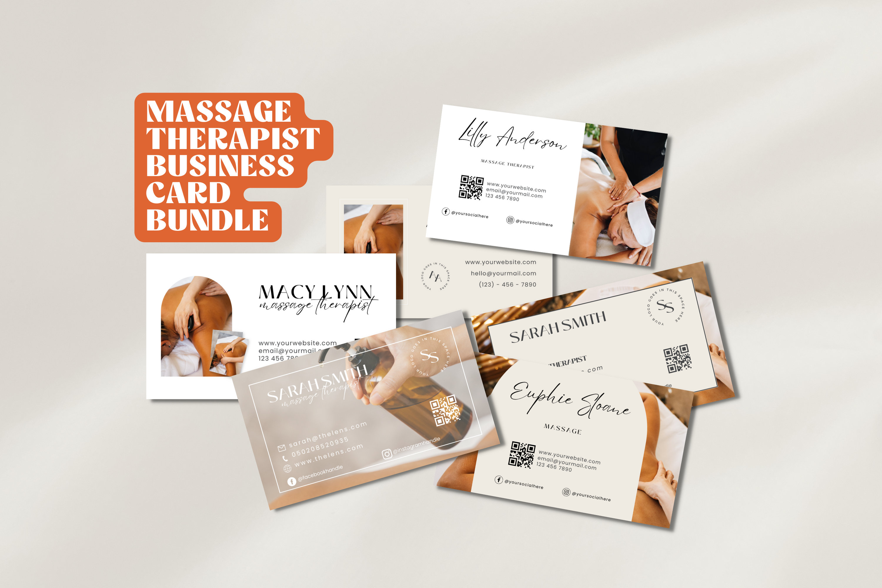Massage Therapy Business Cards